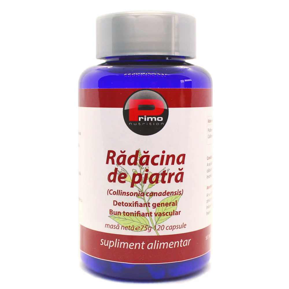 Radacina De Piatra (Collinsonia), 500 Mg, 120 Capsule - Herbacom.ro