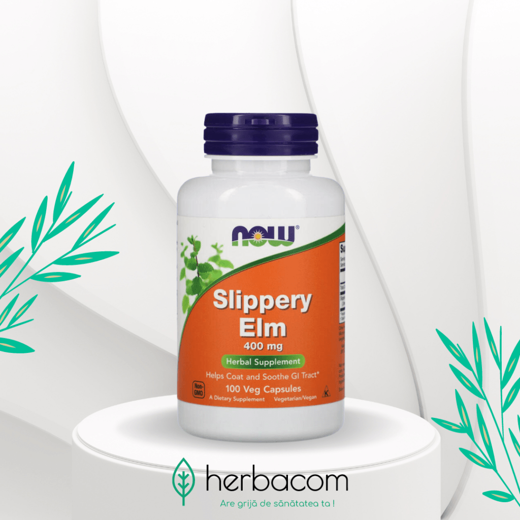 Scoarta De Ulm Alunecos (Slippery Elm), 400 Mg, 100 Capsule - Herbacom.ro